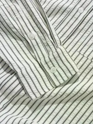 BUTTER GOODS Striped Embroidered Shirt