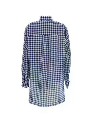 MAISON JEJIA Ruffled Checked Shirt