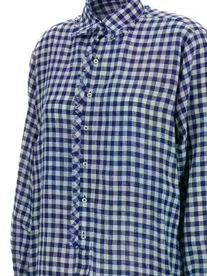 MAISON JEJIA Ruffled Checked Shirt