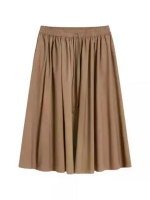Max Mara Drawstring Elasticated A-line Skirt