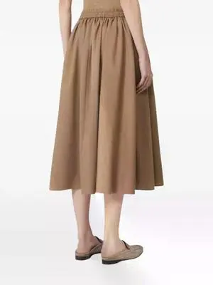 Max Mara Drawstring Elasticated A-line Skirt