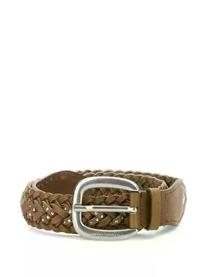 GOLDEN GOOSE Braided Leather Belt