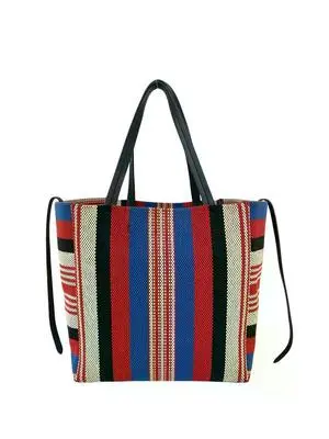 Celine 2015 Small Striped Canvas Phantom Cabas Tote Bag