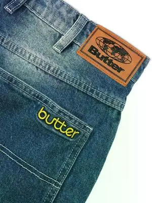 BUTTER GOODS Logo-embroidered Jeans