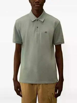 C.P. COMPANY Stretch Piquet Short-sleeve Polo - Blue
