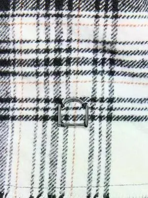 RETERNITY Plaid Flannel Logo-print Shirt