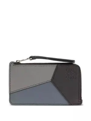 Loewe Patchwork Zip Cardholder - Grey