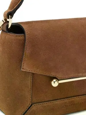 Strathberry Nano Mosaic Top-handle Mini Bag - Brown