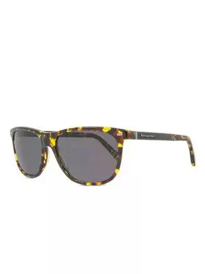 Zegna Square-frame Sunglasses - Brown