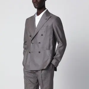 Tagliatore Double Breasted Blazer - Grey