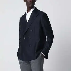 Tagliatore Wool Double-breasted Jacket - Blue
