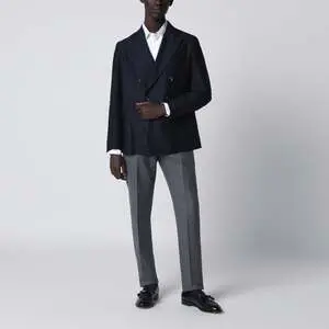 Tagliatore Wool Double-breasted Jacket - Blue