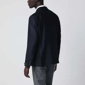 Tagliatore Wool Double-breasted Jacket - Blue