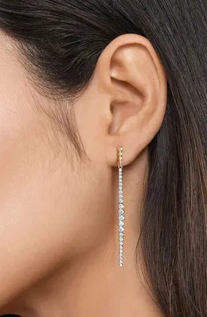 GABRIEL & CO. Linear Drop Earrings