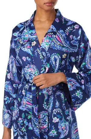 Ralph Lauren Paisley Satin Robe