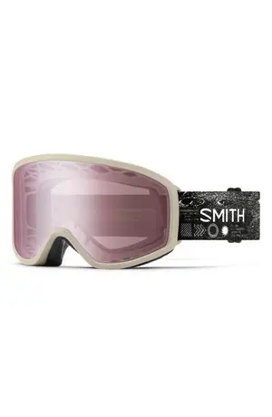 SMITH Reason Otg Low Bridge Snow Goggles - Chalk Space Invader/ignitor