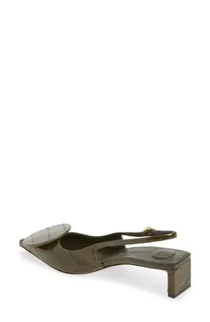 Jacquemus Les Duelo Mismatched Kitten Heel Slingback Pumps