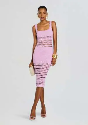 Pink Crochet Dresses