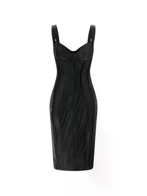 Elisabetta Franchi Sleeveless Midi Dress - Black