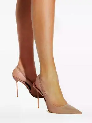 Paris Texas Pointed Slingback Pumps - Neutrals