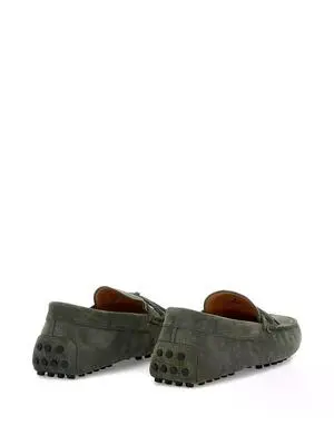 TOD'S Topstitching Tie-detail Flat Shoes