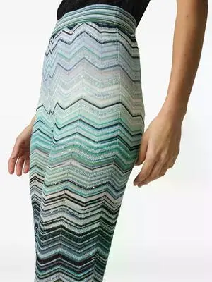 Missoni Chevron-pattern Wide Leg Trousers