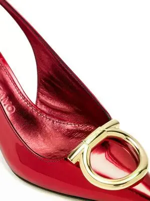 FERRAGAMO Sara Slingback Pumps - Red