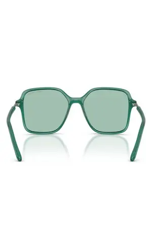 Armani Exchange 53mm Butterfly Sunglasses - Shiny Opal Teal/green
