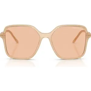 Armani Exchange 53mm Butterfly Sunglasses - Shiny Opal Tundra/brown