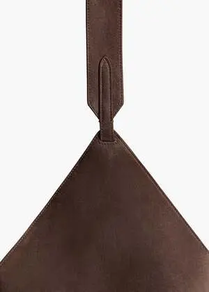 Khaite Small Lotus Suede Tote - Cedar