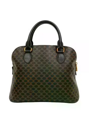 Celine 1998 Macadam Coated Canvas Dome Handbag