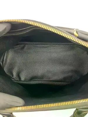 Celine 1998 Macadam Coated Canvas Dome Handbag