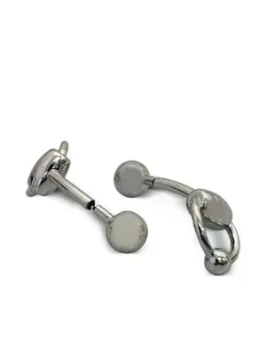 JEAN PAUL GAULTIER Equestrian Stud Earrings - Silver