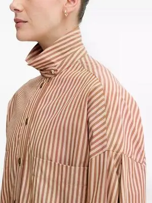 SESSUN Striped Mini Shirt Dress