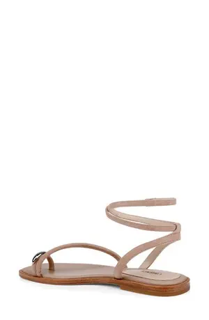 L'Agence Mariana Ankle Strap Sandal - Cappuccino Suede