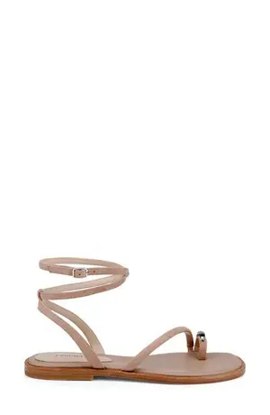 L'Agence Mariana Ankle Strap Sandal - Cappuccino Suede