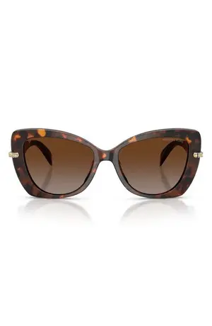 Michael Kors Butterfly Sunglasses - Luggage Tortoise/brown Polar