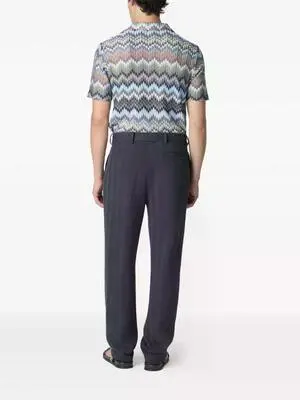 Missoni Zigzag-patterned Trousers - Blue