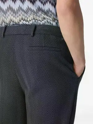 Missoni Zigzag-patterned Trousers - Blue
