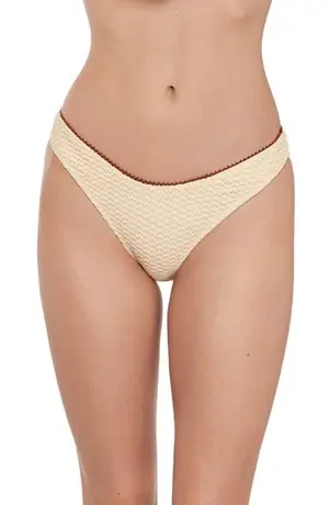 Steve Madden Scoop Front Hipster Bikini Bottom - Pearl