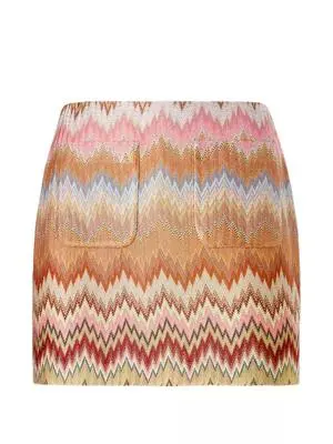 Missoni Patch-pocket Zigzag Mini Skirt