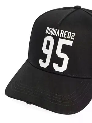 Dsquared2 Wild 2" Baseball Cap With Maple Leaf Motif