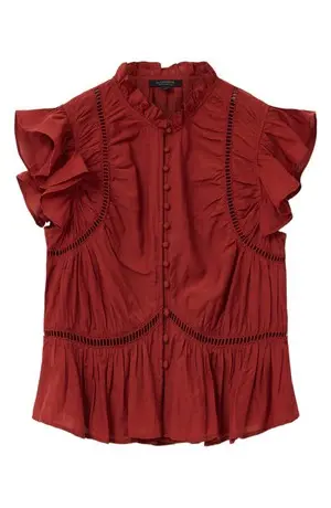 ALLSAINTS Lima Ruffle Top