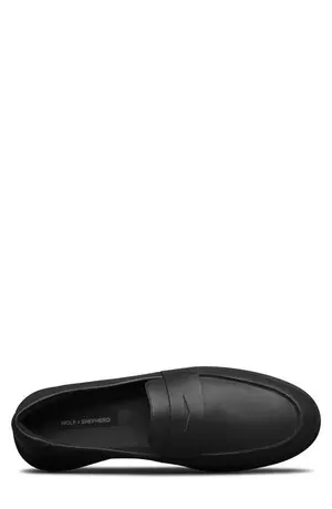Wolf & Shepherd Coast Venetian Loafer - Black/black