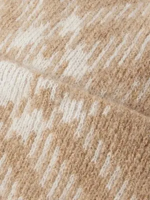 Burberry Checked Mohair-blend Beanie