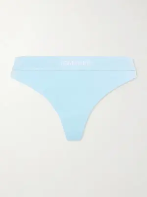 TOM FORD Stretch-modal Jersey Thong - Blue