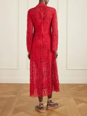 Sea Adelina Guipure Lace Maxi Dress