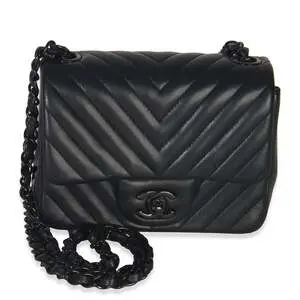 Chanel So Chevron Lambskin Square Flap Bag