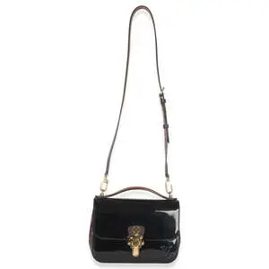 LOUIS VUITTON Monogram Canvas Vernis Cherrywood Bb - Black