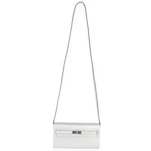 Hermès Argent Metallic Kelly Wallet To Go - Silver